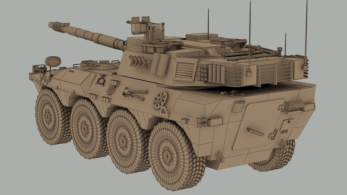 3d model centauro tank destroyer vehicle
