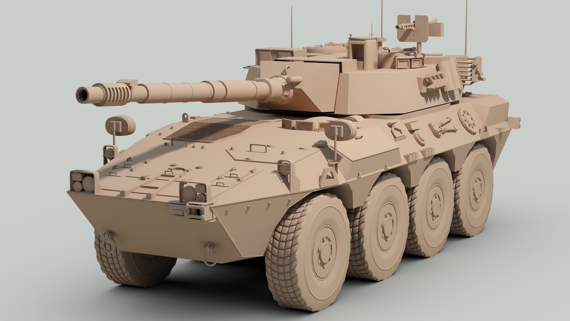 3d model centauro tank destroyer vehicle