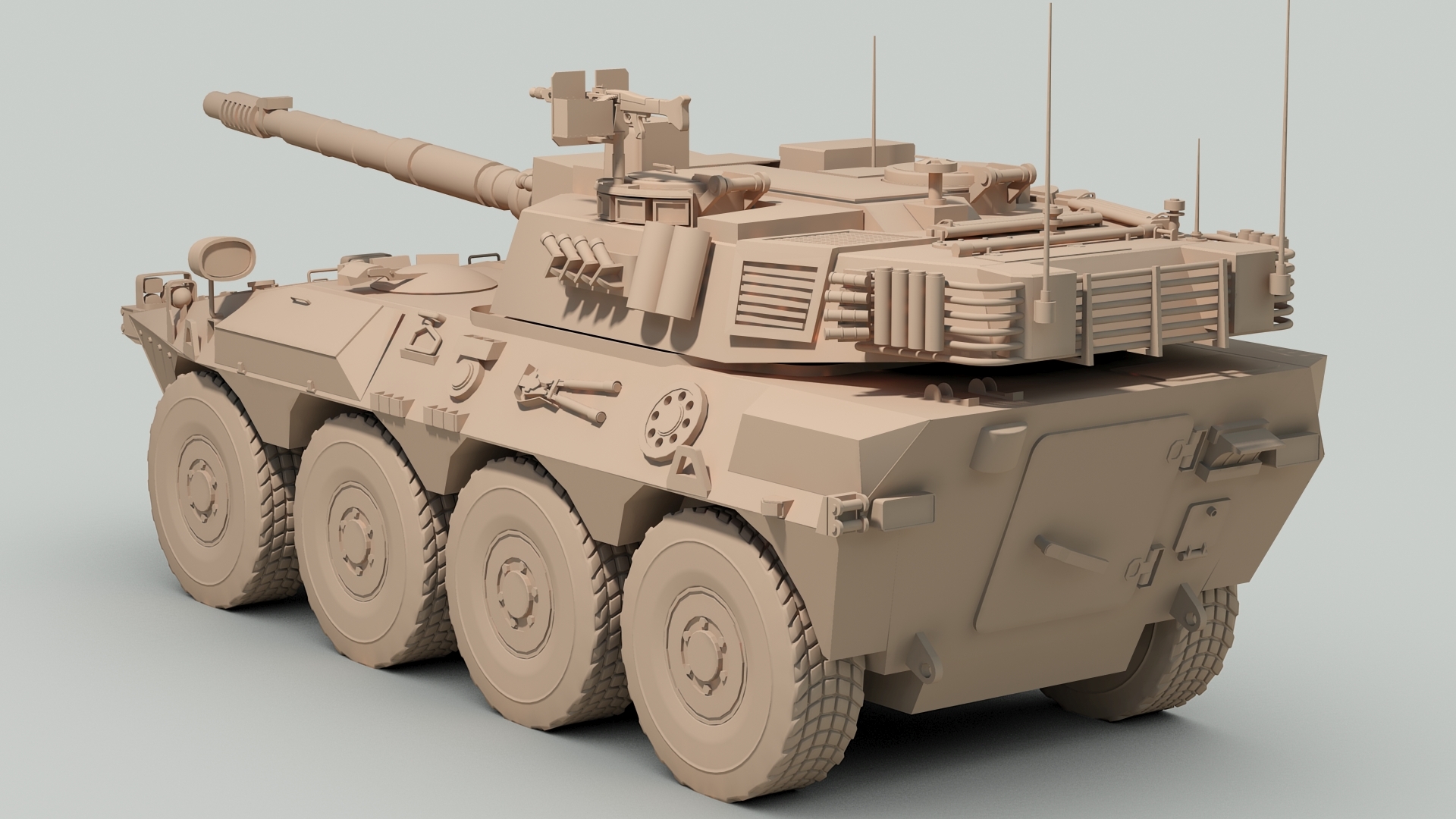 3d model centauro tank destroyer vehicle