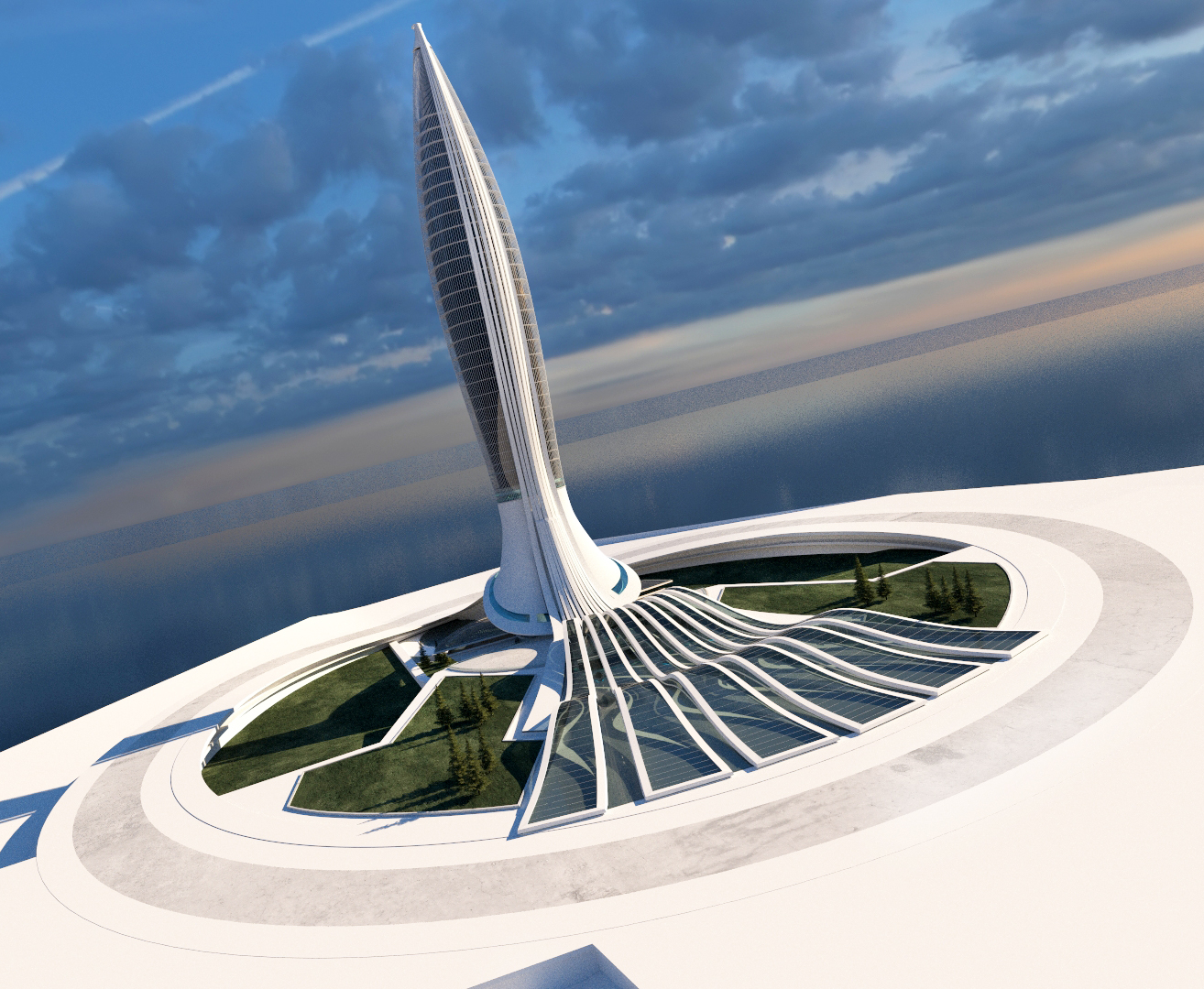 3D skyscraper structure - TurboSquid 1446073