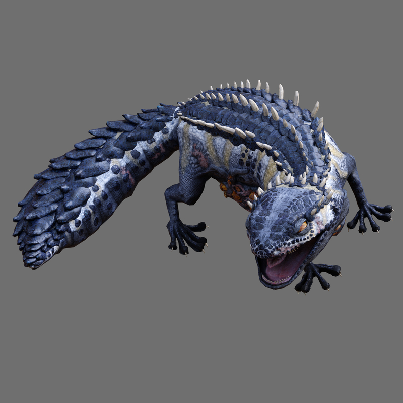 3D gecko monster creature - TurboSquid 1446150