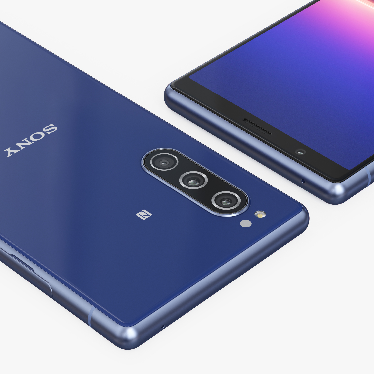 Sony xperia 5 blue model - TurboSquid 1446196