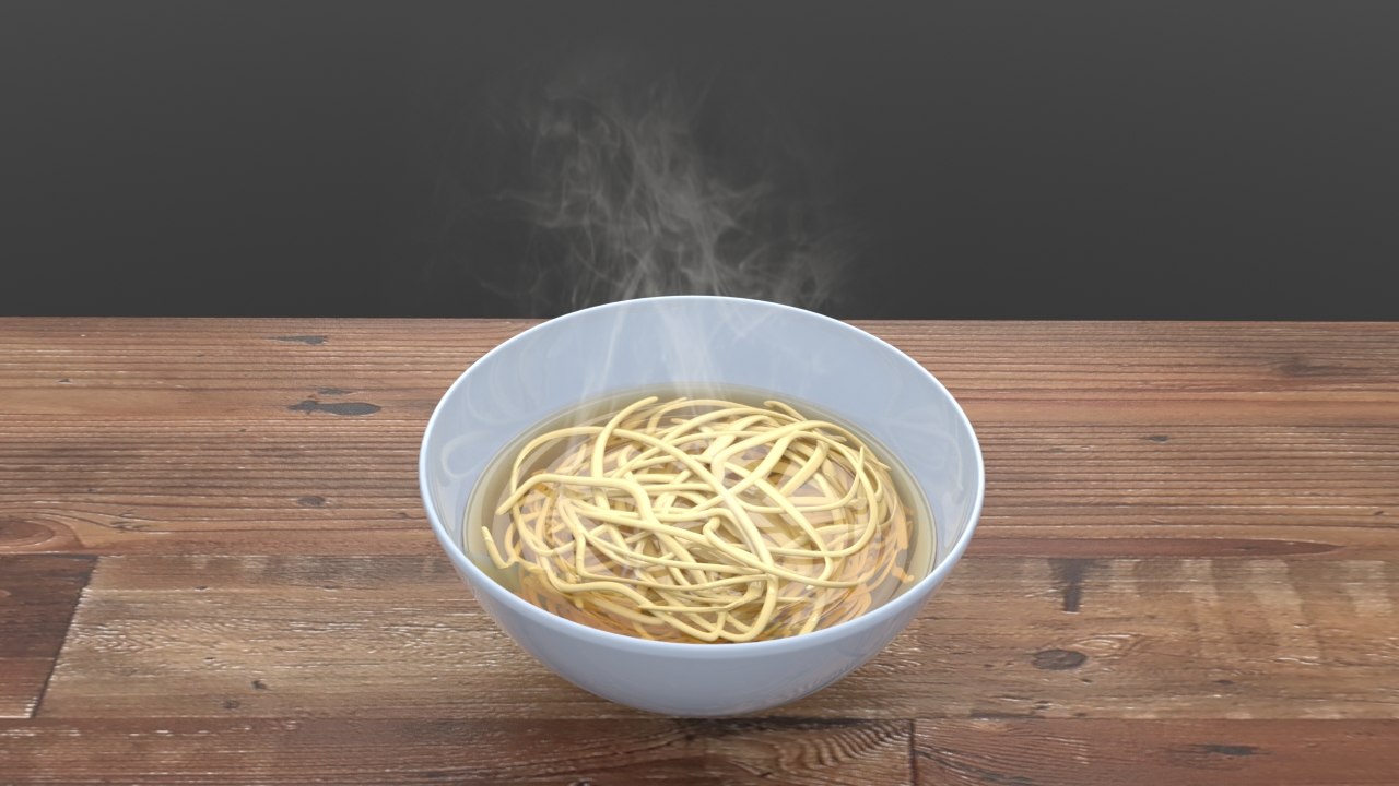 3D hot bowl noodle soup model - TurboSquid 1446180