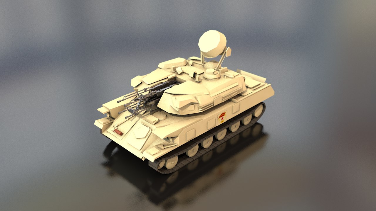 3D model shilka zsu 23-4 soviet - TurboSquid 1446214