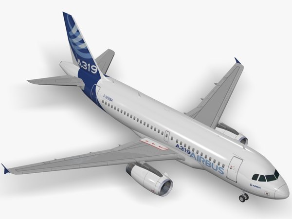 Airbus a319-131 house livery 3D model - TurboSquid 1411780