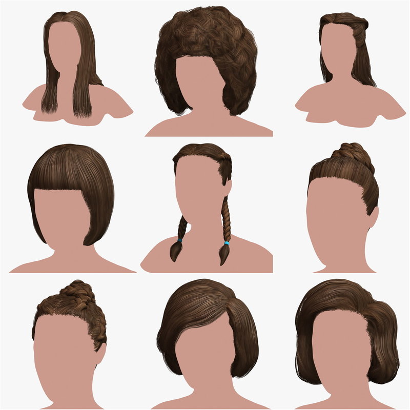 3D model hair 4 - TurboSquid 1446237