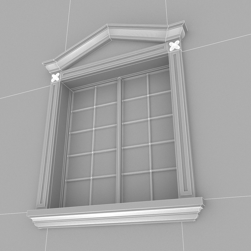 3D window frame model - TurboSquid 1446271