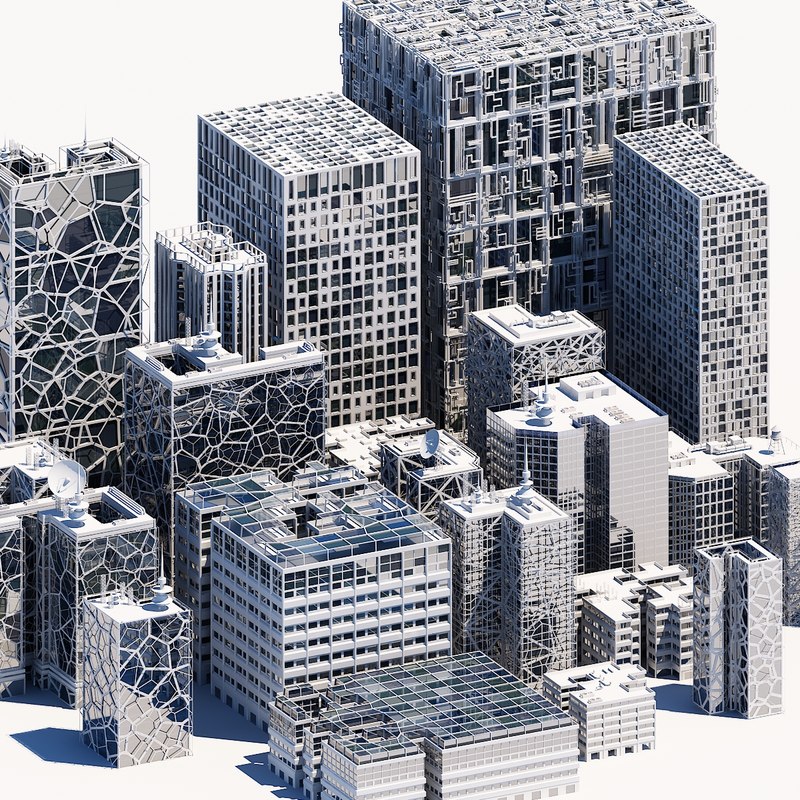 Skyscrapers building 3D - TurboSquid 1446536