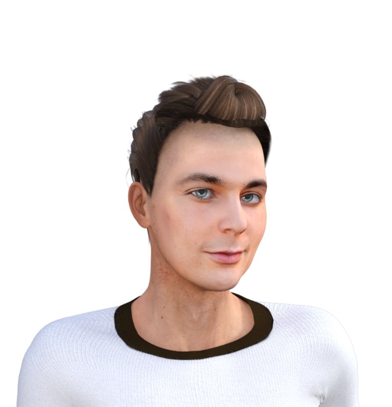 3D model jim parson sheldon rigged - TurboSquid 1446580