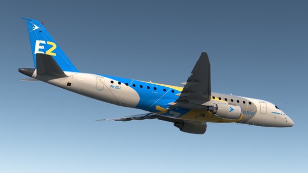 modelo 3d Embraer E-Jet E175-E2 - TurboSquid 1446637