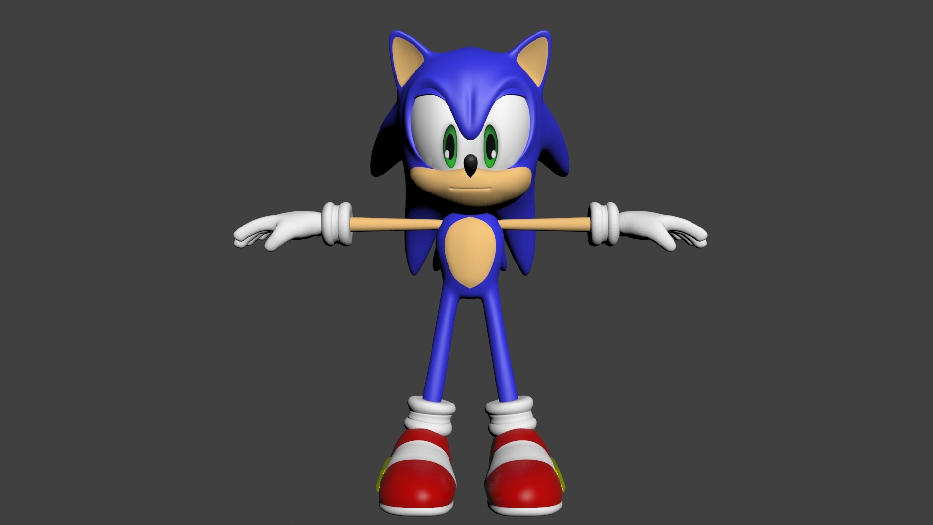 Sonic hedgehog character 3D model - TurboSquid 1446632