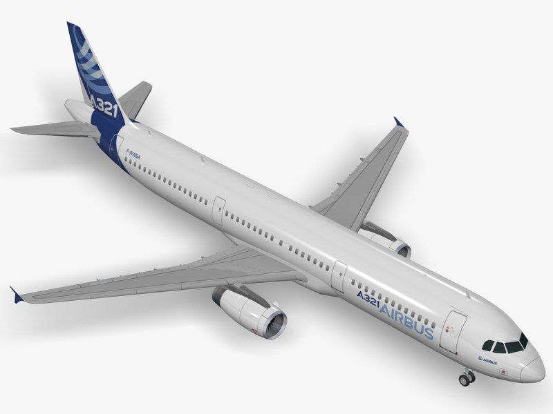 Airbus A321-231 House Livery Modelo 3D - TurboSquid 1273295