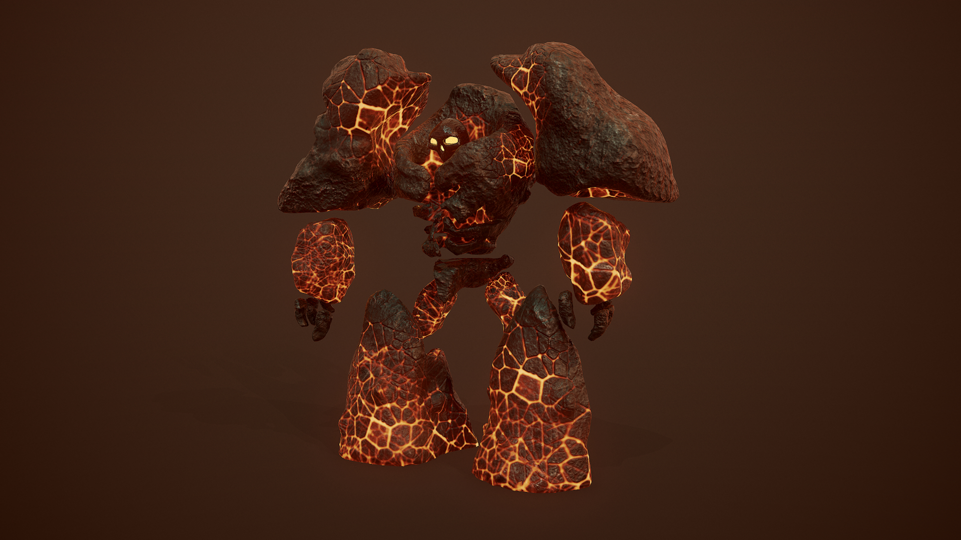 Elemental stone golem rigged 3D - TurboSquid 1446714