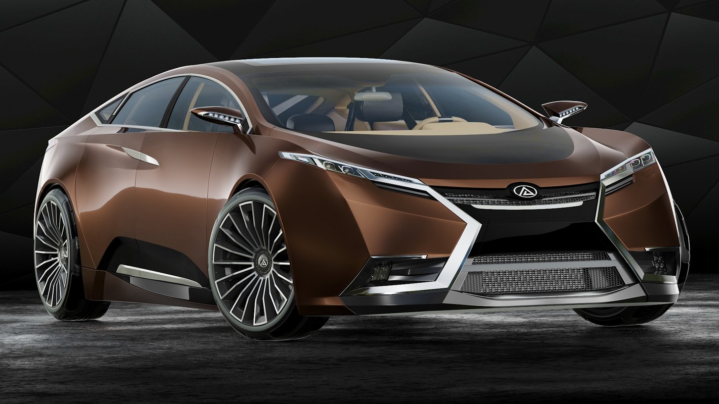 Futuristic sedan 3D - TurboSquid 1446687