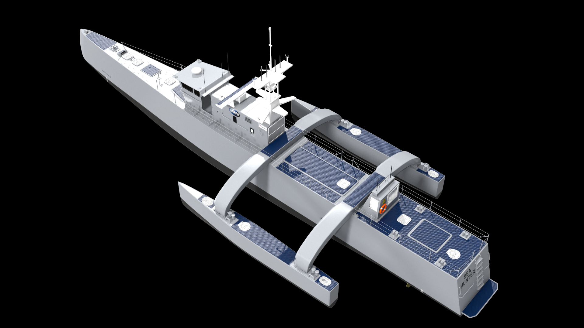 Sea hunter usv vehicle model - TurboSquid 1446712