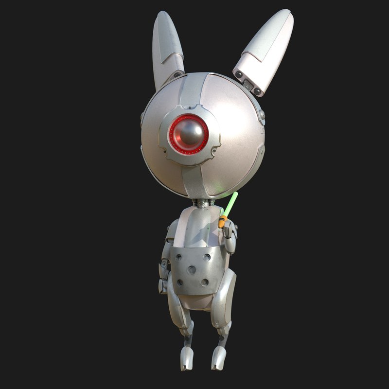 3D bunny robot character model - TurboSquid 1446861