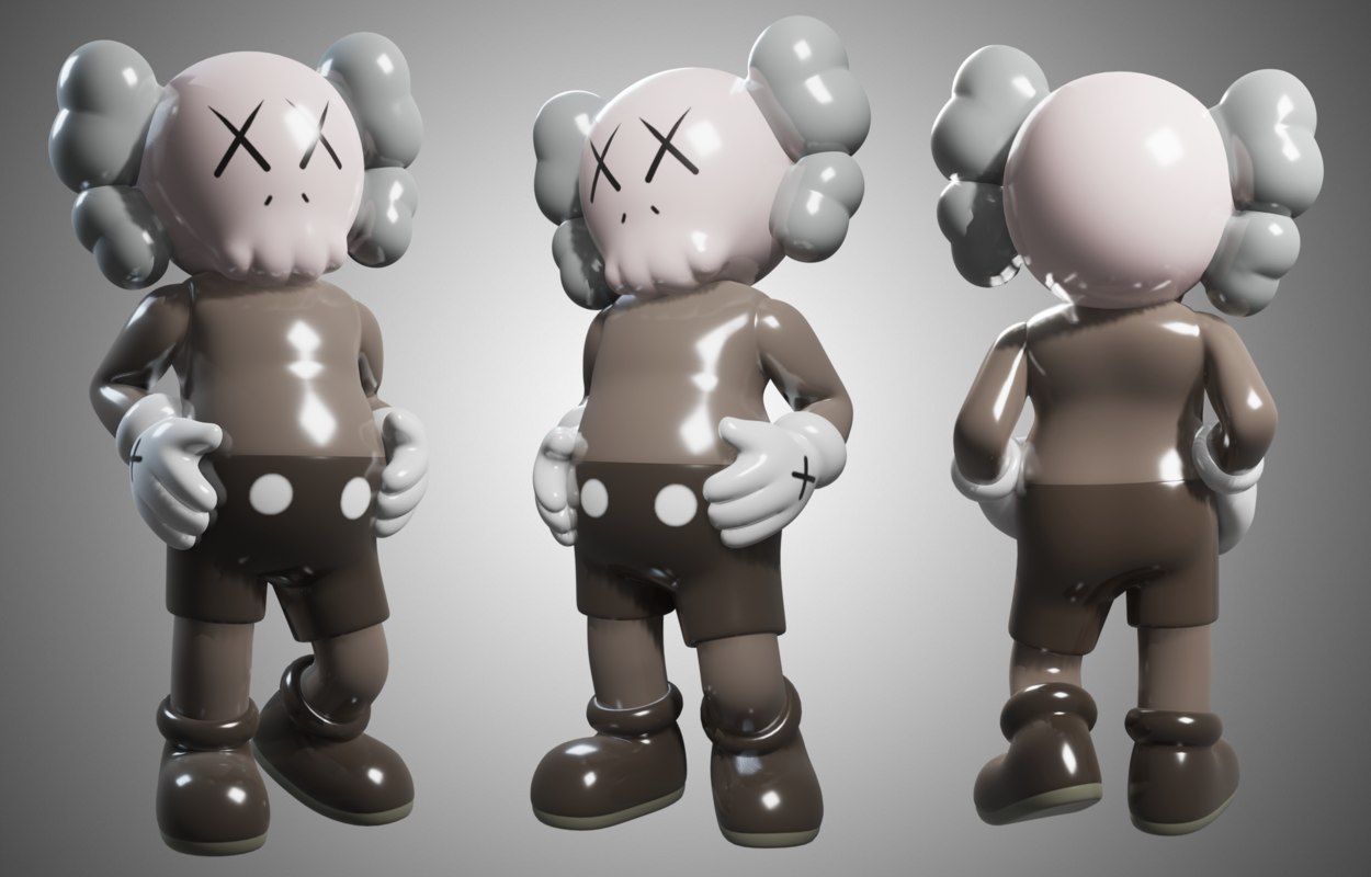 Companion mono kaws 3D model - TurboSquid 1446105