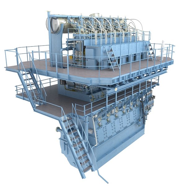 Speed marine diesel engine 3D - TurboSquid 1447124