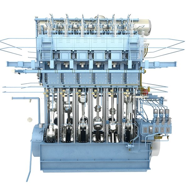 Speed marine diesel engine 3D - TurboSquid 1447124
