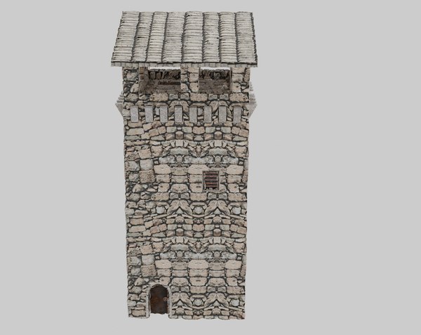 3D medieval tower model - TurboSquid 1447117
