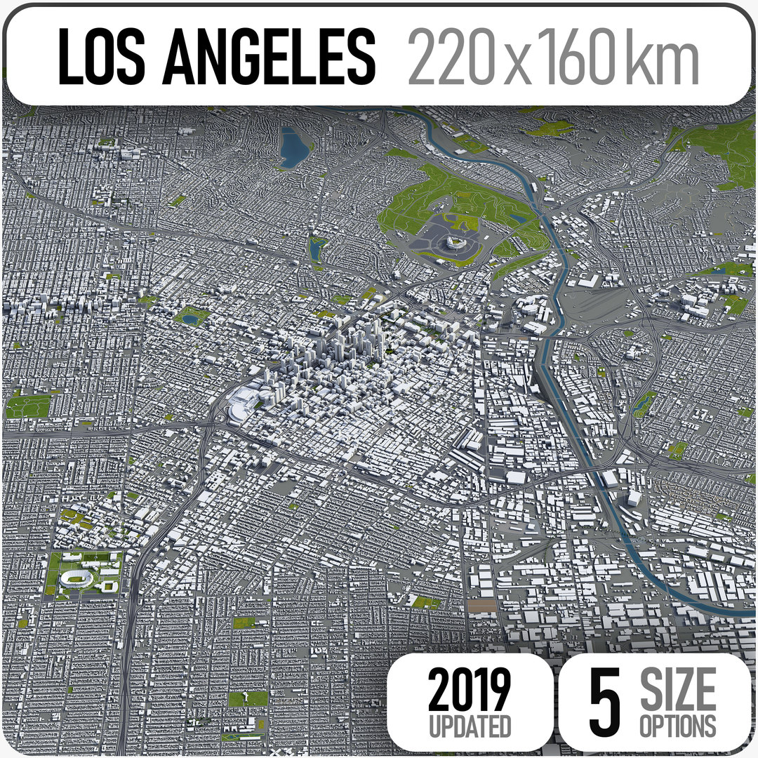 Los angeles - city 3D model - TurboSquid 1334485