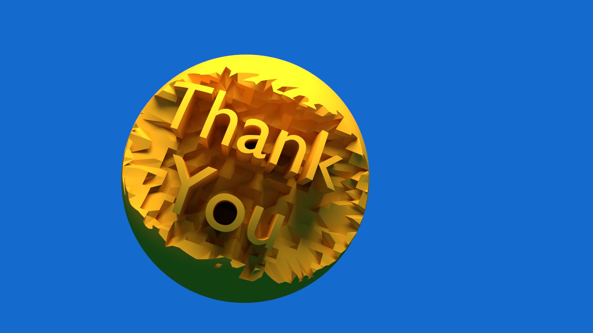 3D carved thank text - TurboSquid 1447472