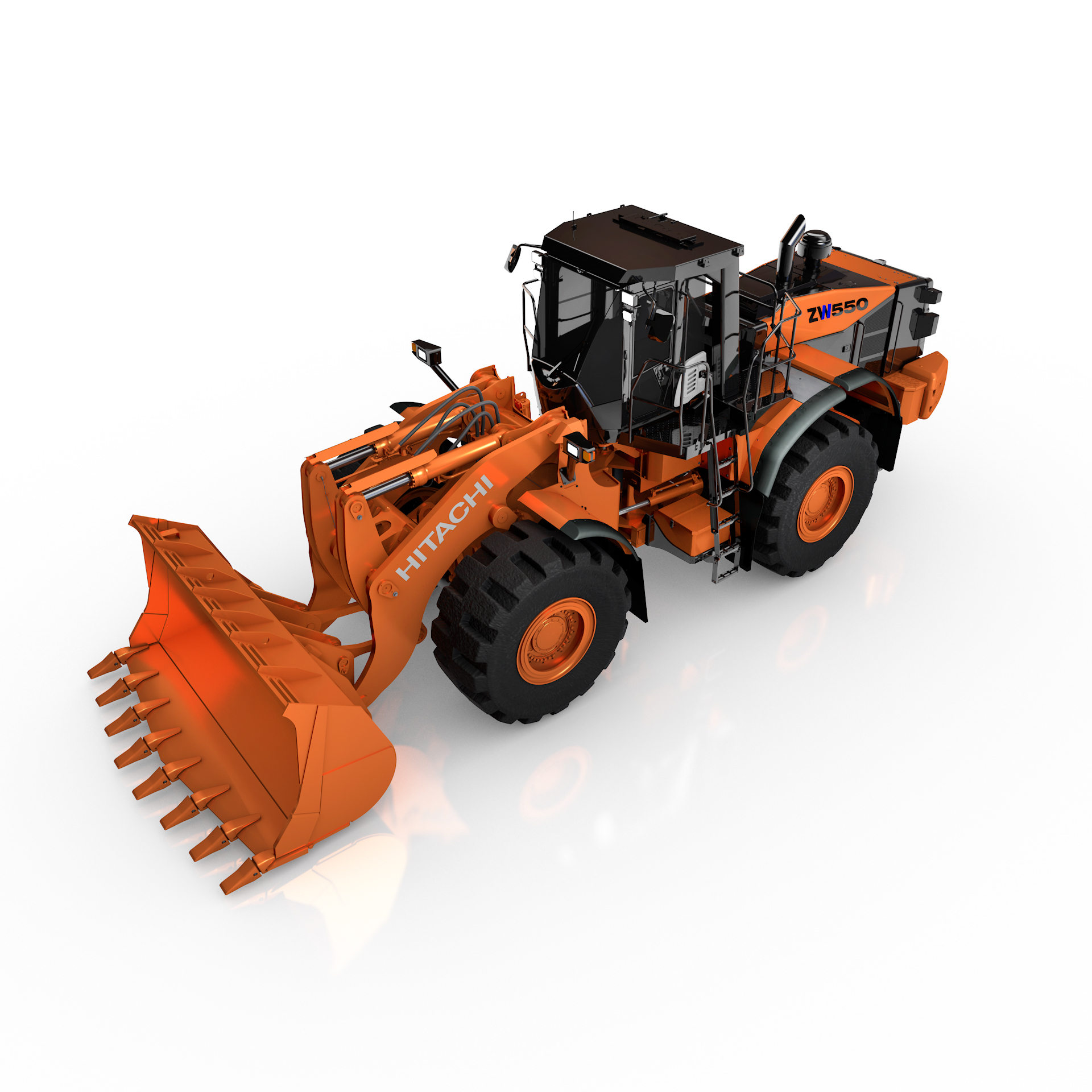 Hitachi zw550 wheel loader 3D model - TurboSquid 1447519