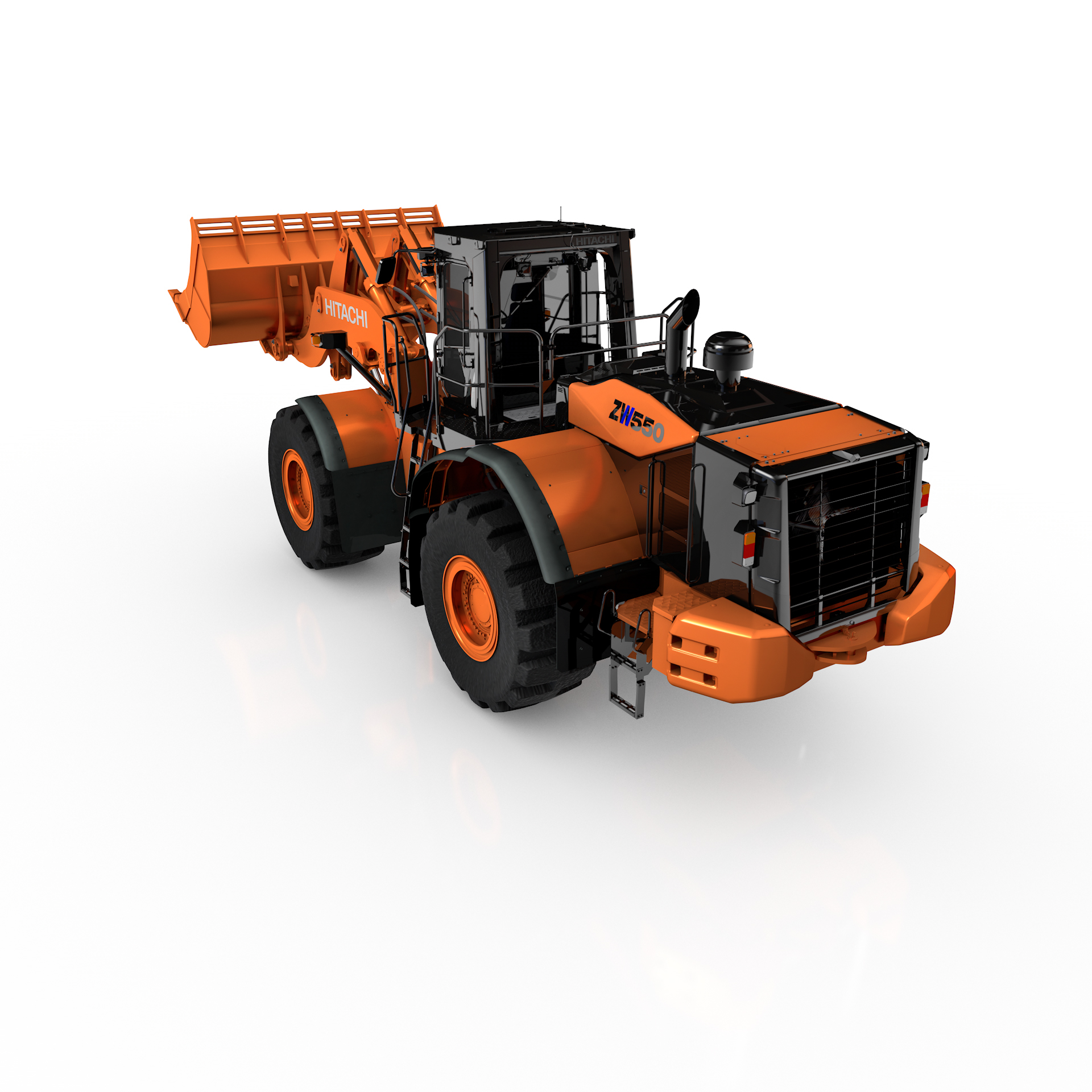 Hitachi zw550 wheel loader 3D model - TurboSquid 1447519