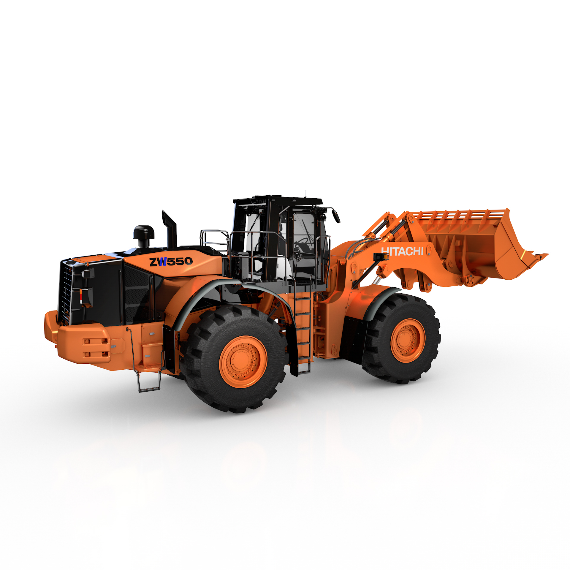 Hitachi zw550 wheel loader 3D model - TurboSquid 1447519