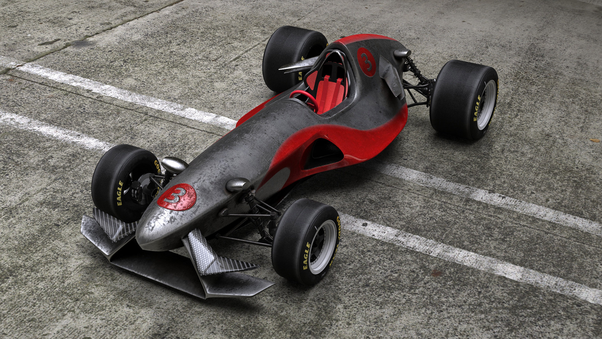3D fictional formula car model - TurboSquid 1447537