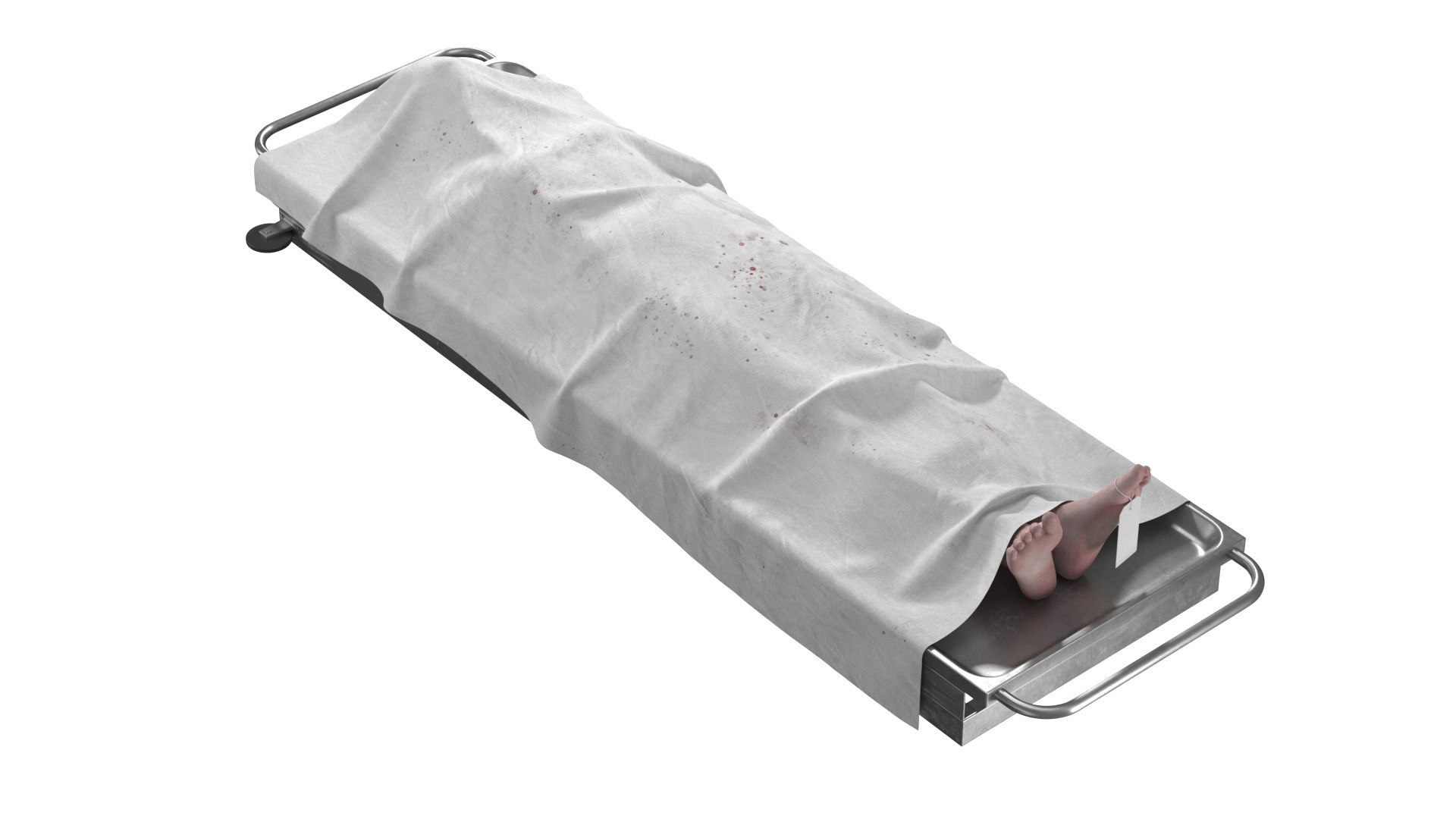 Realistic dead body covered 3D model - TurboSquid 1447538
