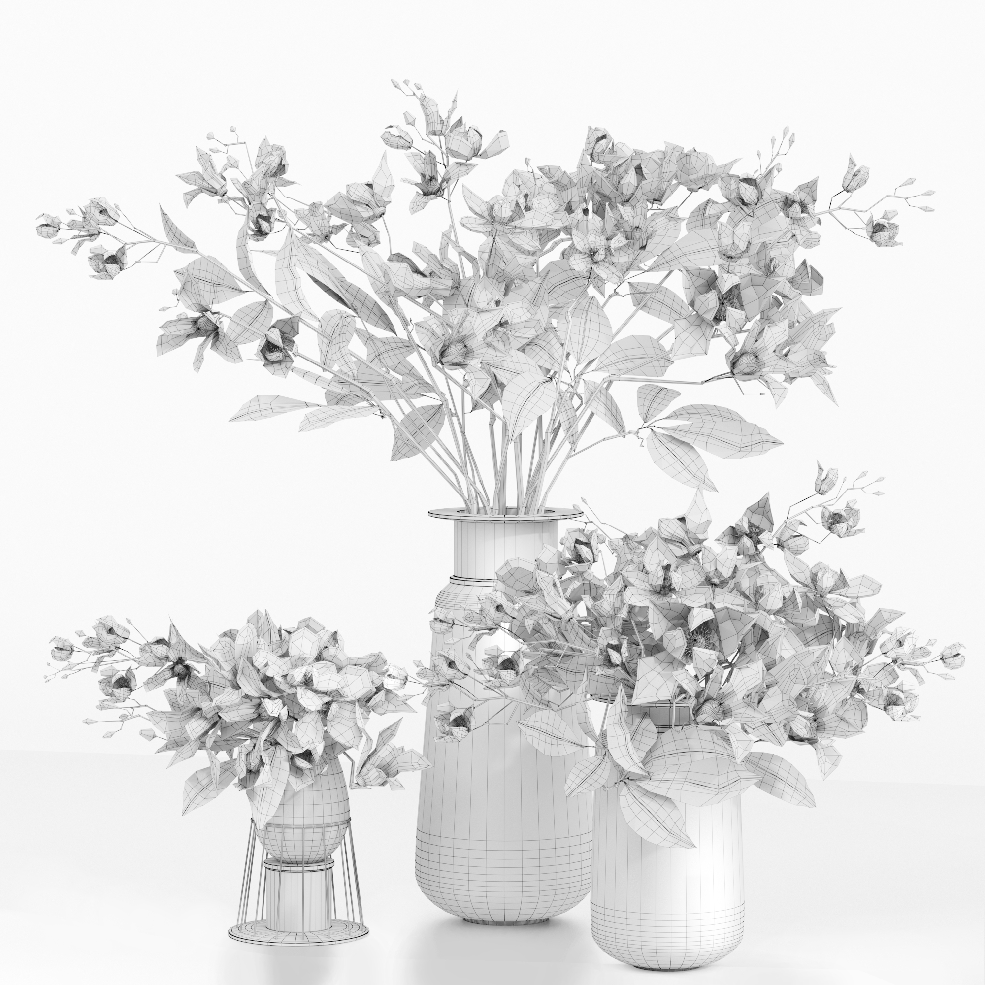 3D flower bouquet jasmine gardenia - TurboSquid 1447574