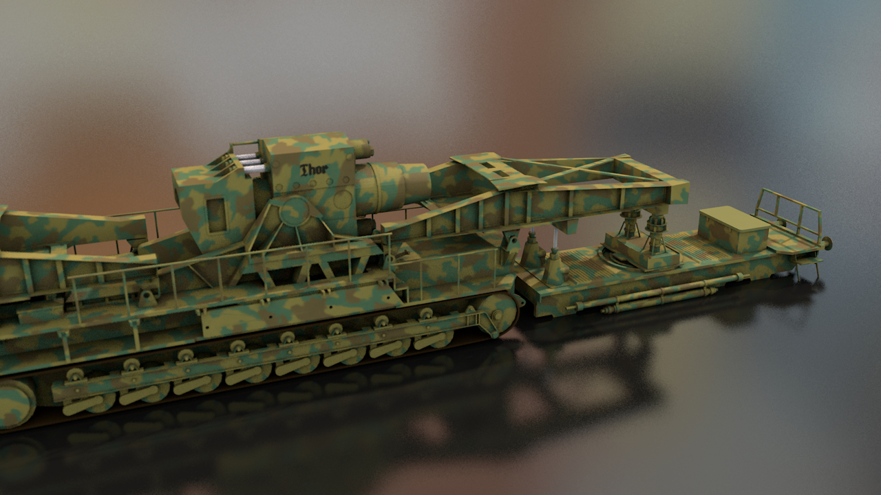 Karl-Gerat Morser Karl Mortar Car Modelo 3D - TurboSquid 1447577