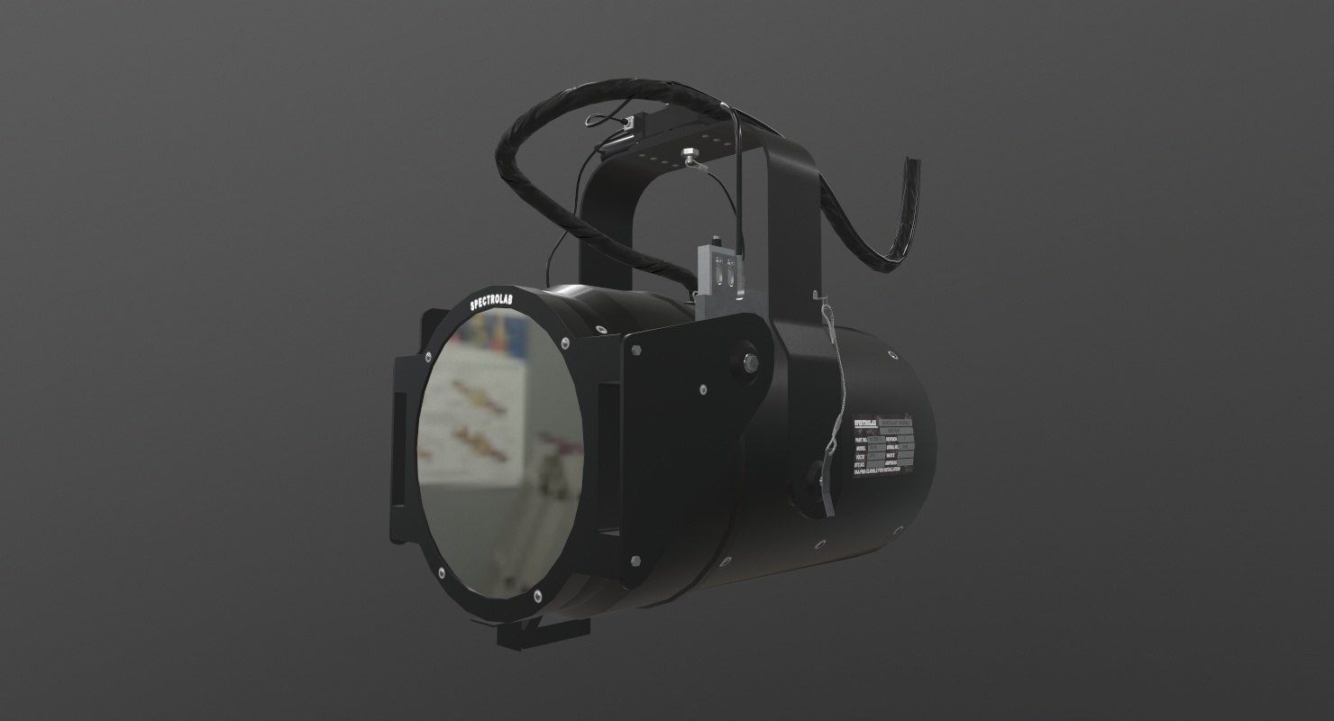 Spectrolab sx-16 searchlight light 3D - TurboSquid 1447637