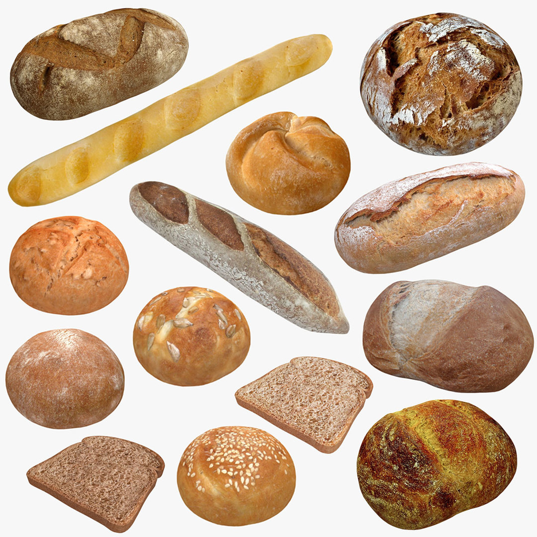 Realistic bread 2 model - TurboSquid 1447684