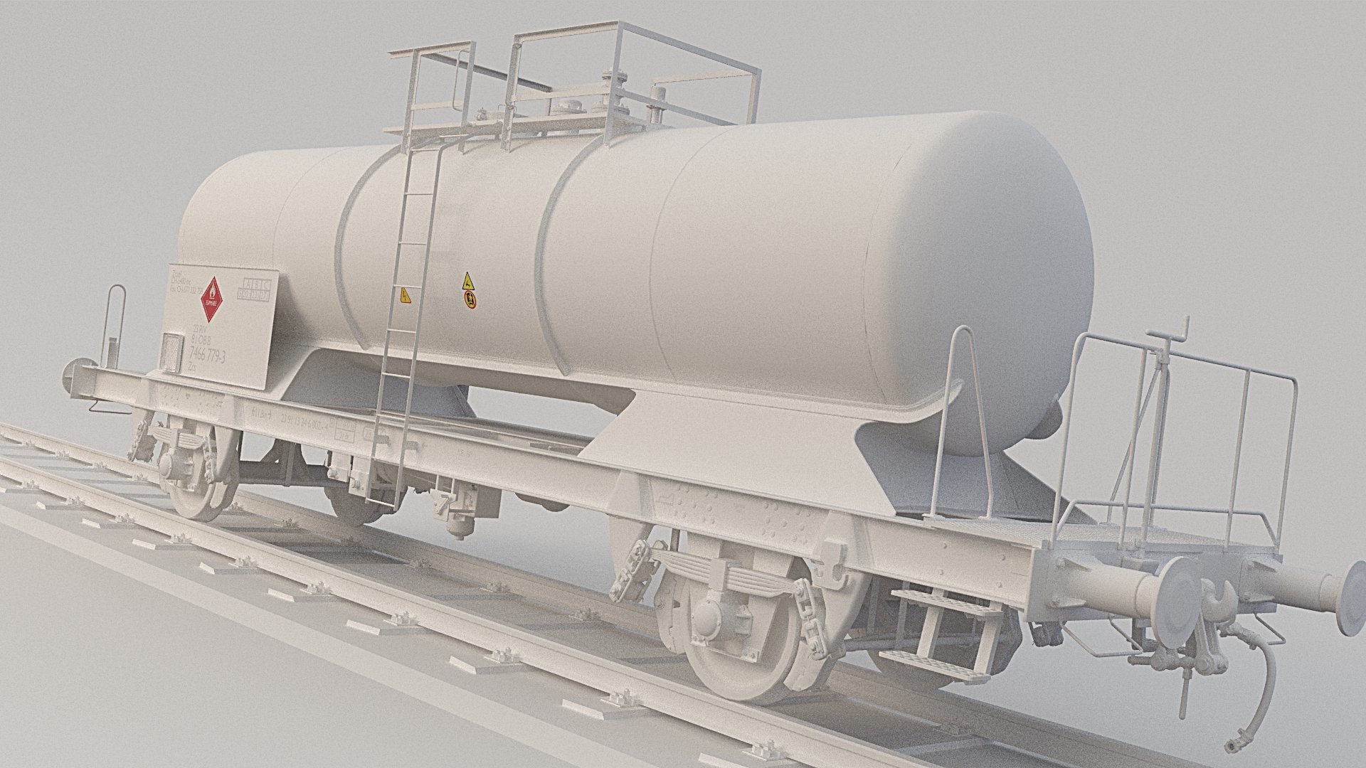 3D model train tank tanker - TurboSquid 1524268