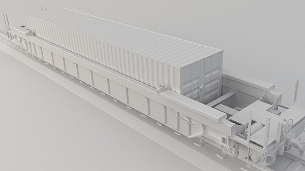 3D container train dttx - TurboSquid 1527224