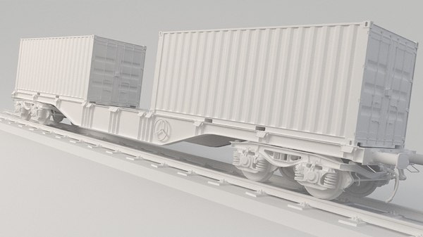 Container train sgs 3D model - TurboSquid 1524041