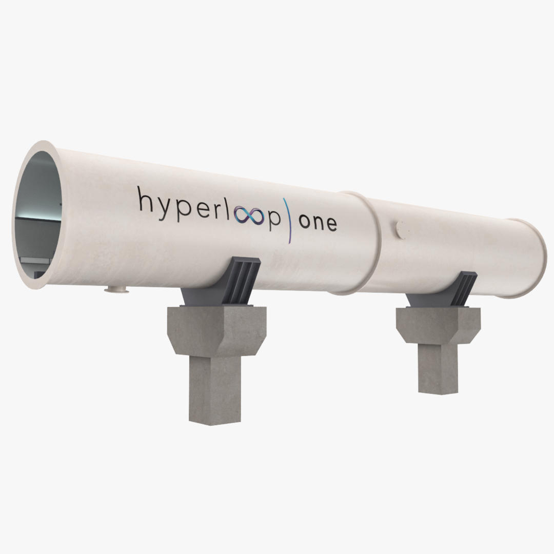 Hyperloop tube 3D - TurboSquid 1447976