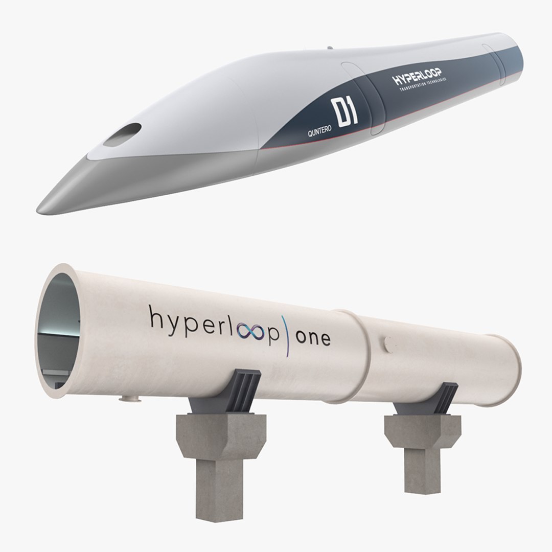 Hyperloop train tube 3D model - TurboSquid 1448011