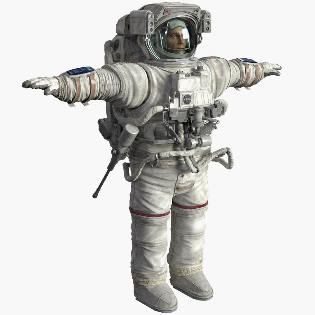 astronaut cosmonaut human obj