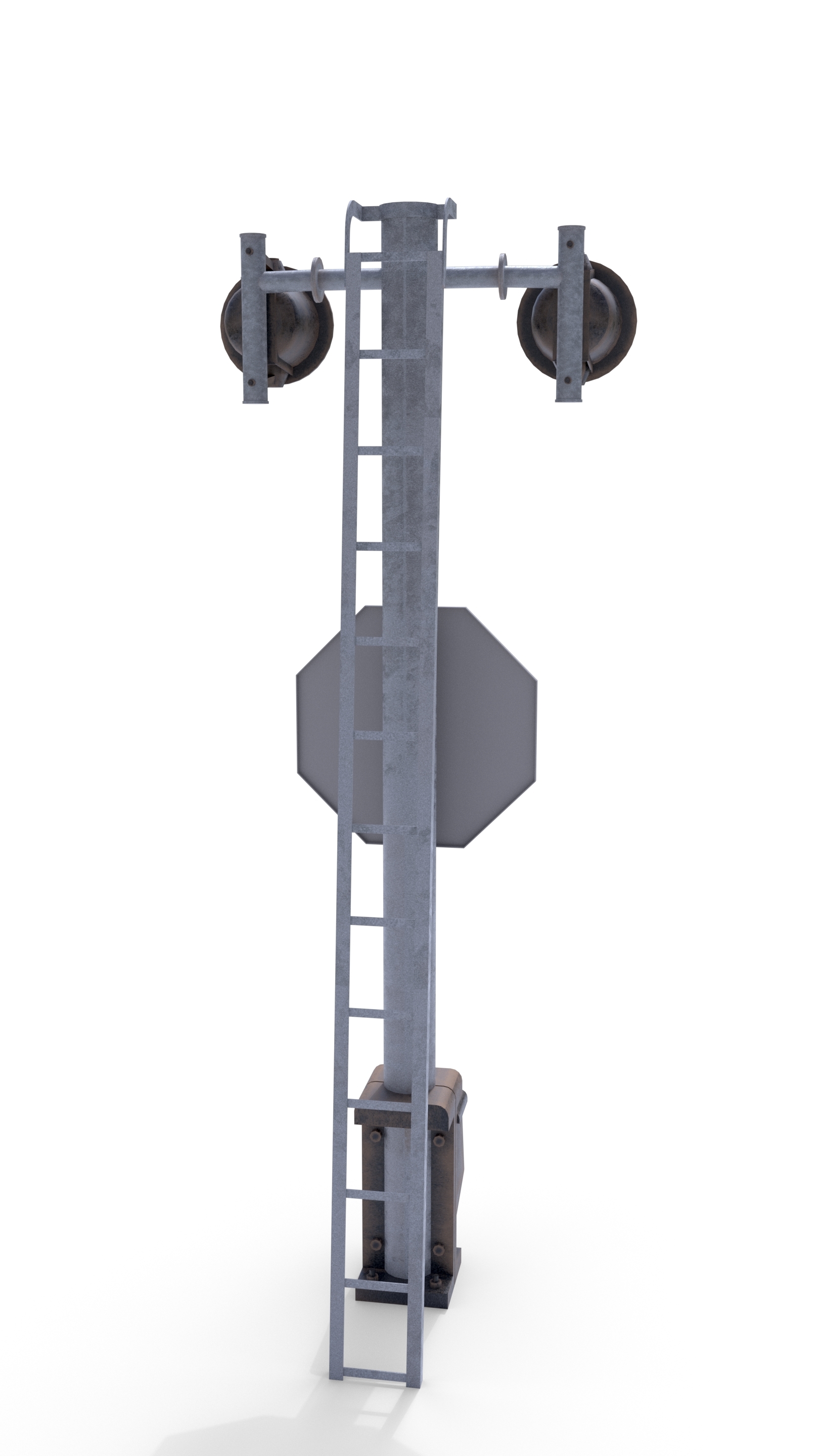 Semáforo de cruzamento de trilho resistido 5 Modelo 3D - TurboSquid 1448407