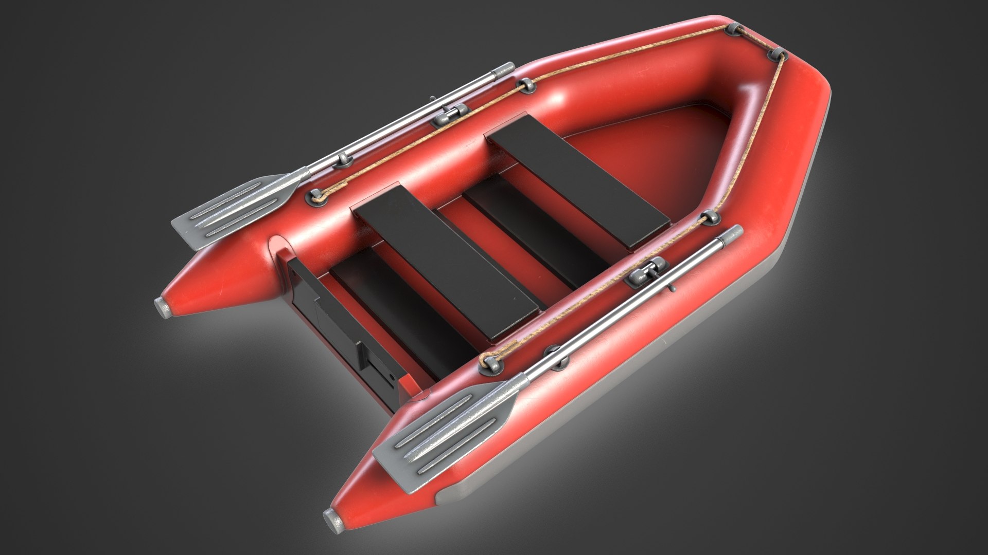 inflatable boat 1 3d model