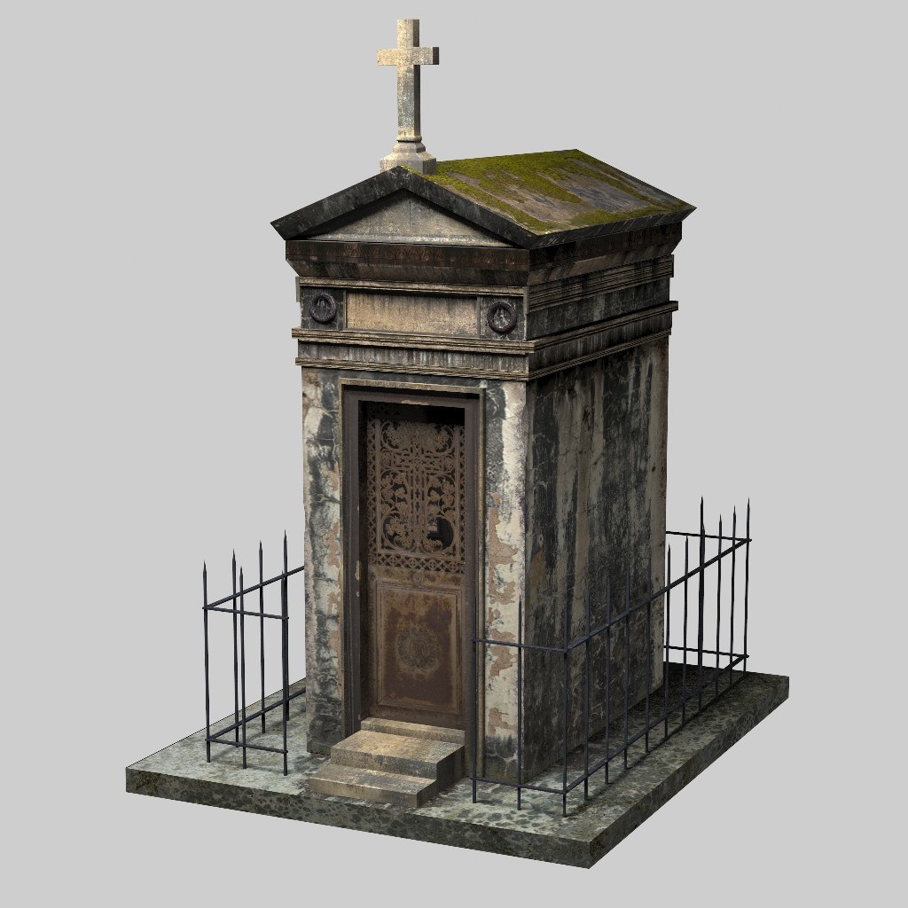 3D old mausoleum - TurboSquid 1449012
