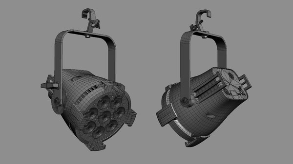 3d model colorsource par lights