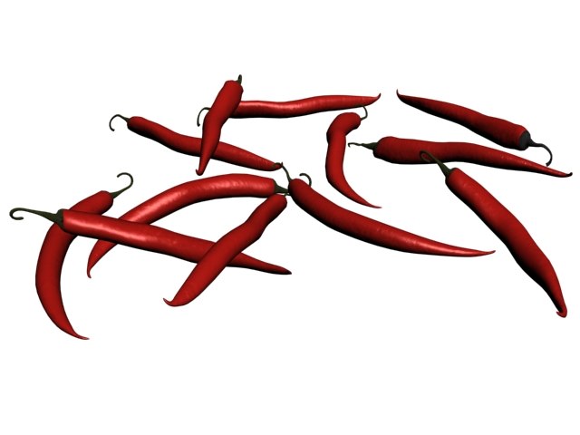 Red chilli 3D model - TurboSquid 1449023