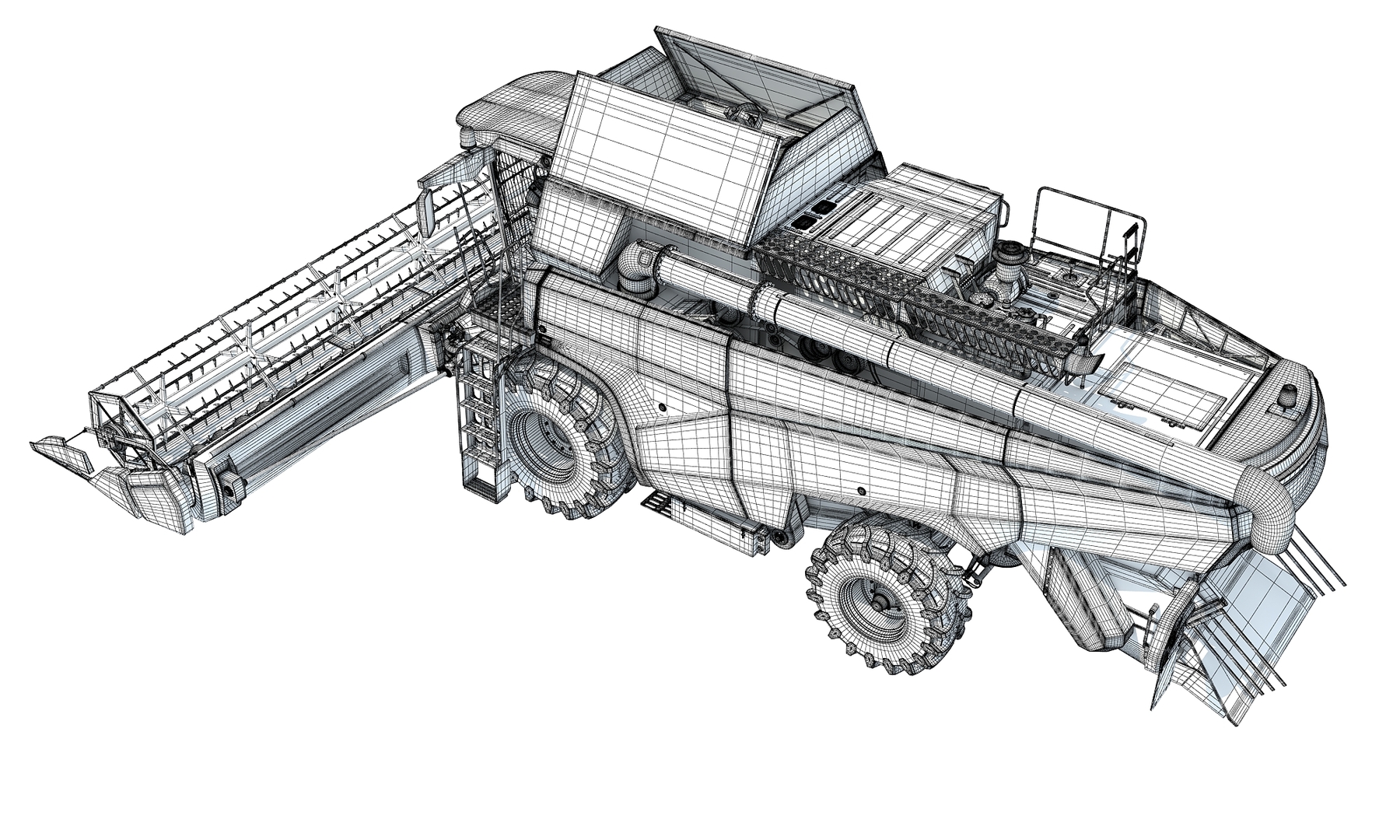 modèle 3D de Moissonneuse-batteuse 3D - TurboSquid 1449035