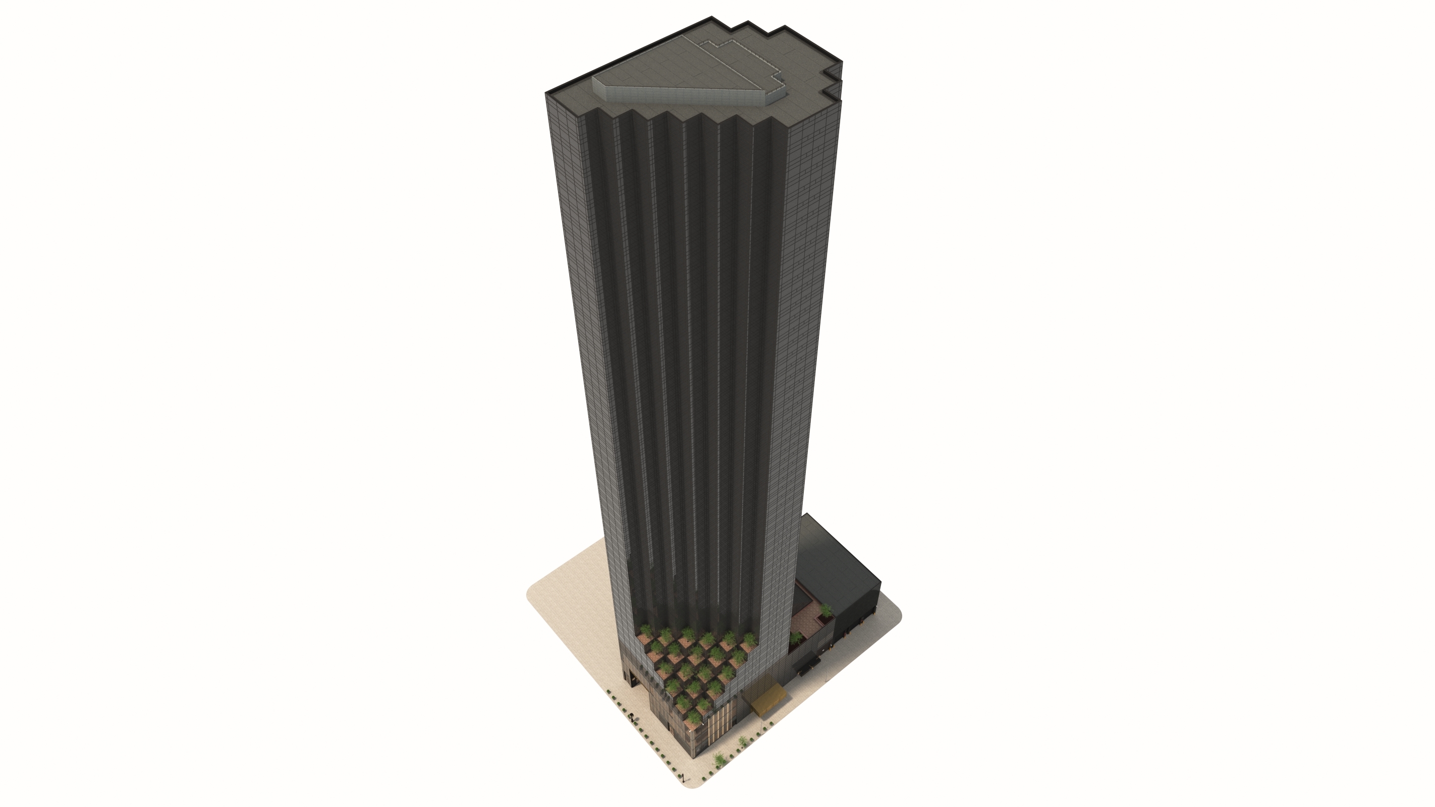 Trump tower model - TurboSquid 1449079