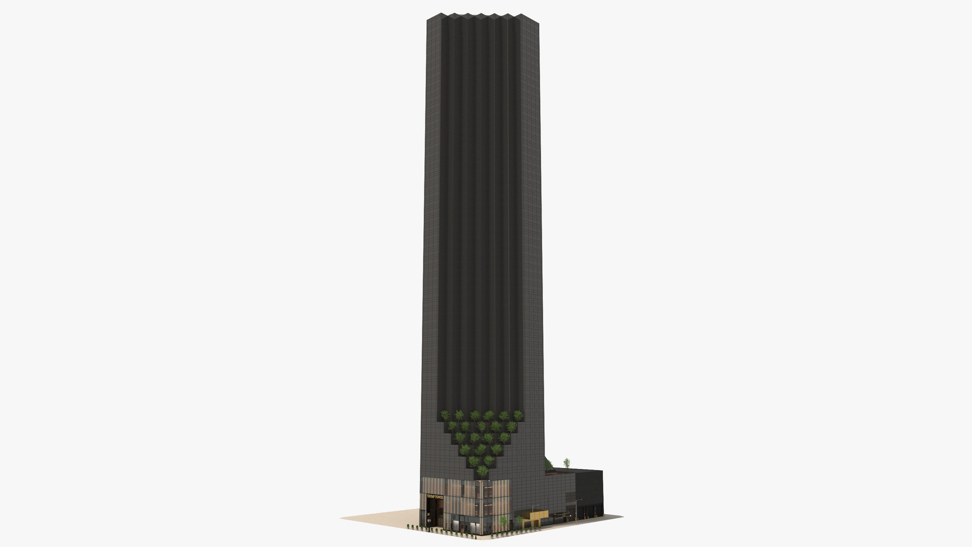 Trump tower model - TurboSquid 1449079