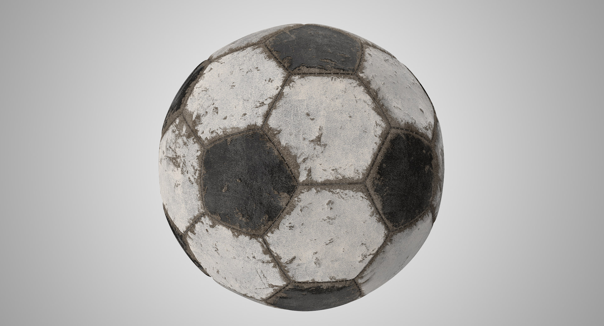 3D scratched soccer ball model - TurboSquid 1449216
